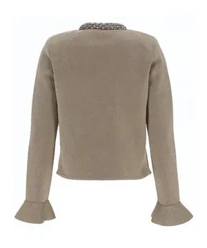 SELF-PORTRAIT Embellished Trim Cardigan