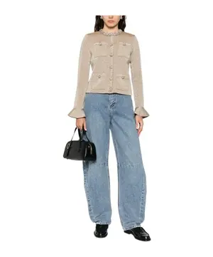 SELF-PORTRAIT Embellished Trim Cardigan