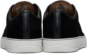 LANVIN Dbb1 Leather And Suede Sneakers - Black
