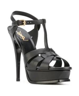 Saint Laurent Tribute High Heel Sandals - Black