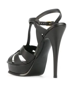Saint Laurent Tribute High Heel Sandals - Black