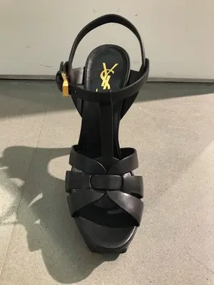 Saint Laurent Tribute High Heel Sandals - Black