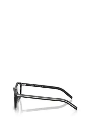 Prada Round Frame Eyeglasses - Black