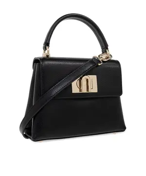 Furla 1927 Flap Mini Shoulder Bag - Black