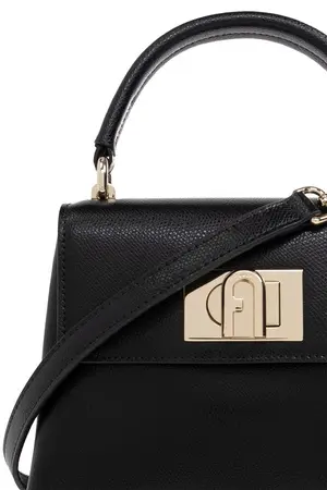 Furla 1927 Flap Mini Shoulder Bag - Black