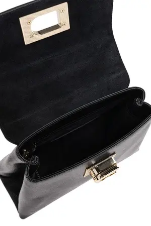Furla 1927 Flap Mini Shoulder Bag - Black