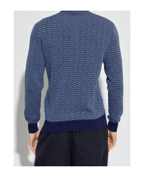 Etro Pegaso Embroidered Knitted Polo Shirt