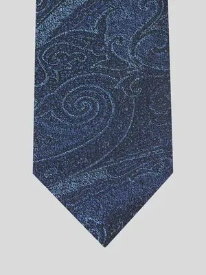 Etro Arnica-motif Jacquard Tie - Blue