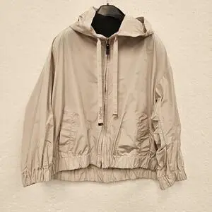 Max Mara Cammeo Taffeta Hooded Jacket - Sand-colored