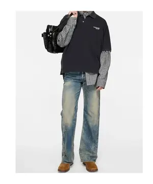 Acne Studios Washed Logo Polo Shirt