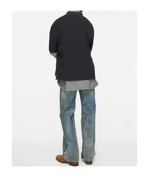 Acne Studios Washed Logo Polo Shirt