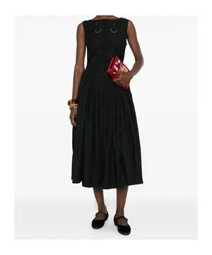 Stine Goya Sleeveless Midi Dress With Embellished Bodice