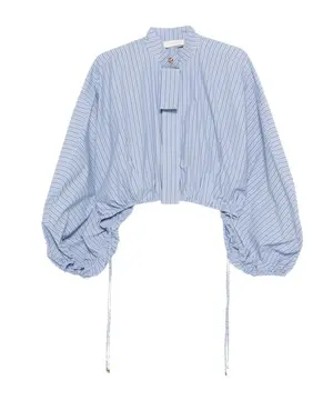 Zimmermann Striped Long-sleeve Woven Shirt