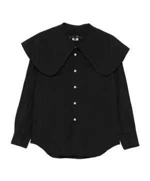 Comme Des Garçons Pilgrim Collar Buttoned Blouse - Black