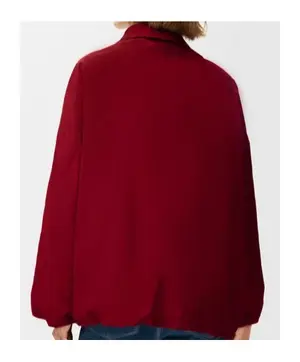 Loewe Embroidered Logo Zip-up Jacket - Red