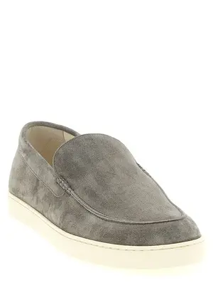 Brunello Cucinelli Suede Slip-on Loafers