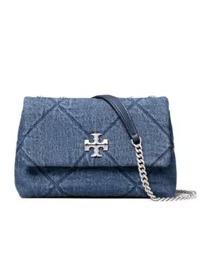 Tory Burch Kira Diamond-quilted Shoulder Bag - Blue