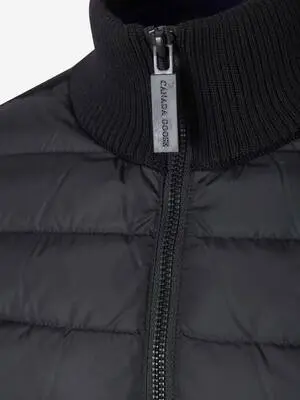Canada Goose Hybridge Padded Panel Knit Jacket - Black