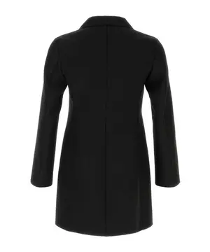 JIL SANDER 65 Db Single-breasted Coat - Black