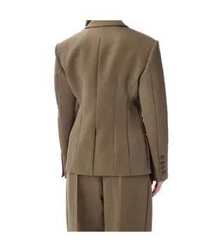 THE FRANKIE SHOP Doyer Cinched Blazer - Brown