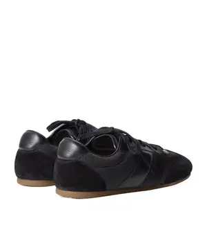 LEMAIRE Soft Runners In Suede And Nylon - Black