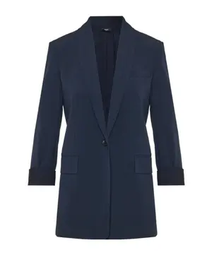 Theory Crepe Single-breasted Tailored Blazer - No