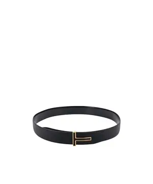 TOM FORD Logo Buckle Belt - Black