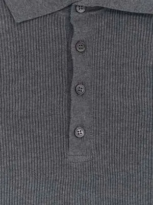 Brunello Cucinelli Short-sleeved Polo Shirt - Grey