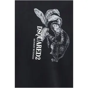 Dsquared2 Monkey Business Crewneck T-shirt - Black