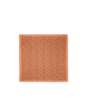 Valentino Garavani Dalmatian Polka Dot Silk Scarf - Orange
