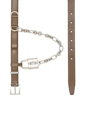 Balmain Sync Narrow Leather Belt