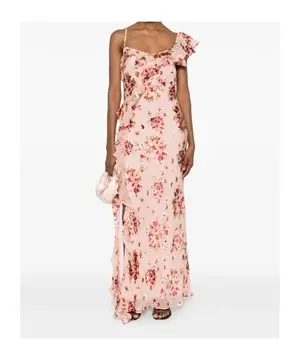 Rixo Floral Print Sleeveless Maxi Dress - Pink