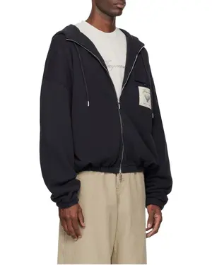 Jacquemus Torneo Zip-up Hoodie - Black