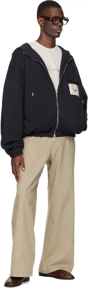 Jacquemus Torneo Zip-up Hoodie - Black