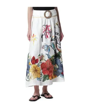 FARM Rio Embroidered Maxi Skirts