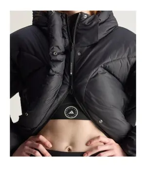 Adidas By Stella McCartney Padded Hooded Zip-up Jacket