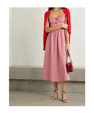 DÔEN Belline Gingham Midi Dress