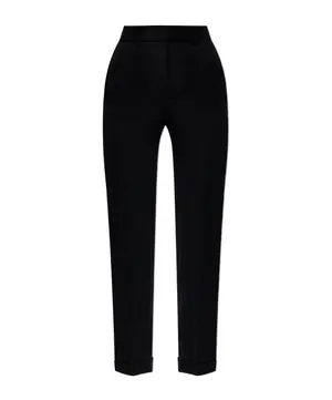 Attico Turn-up Hem Belted Trousers