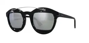 Dior Logo Embellished Sunglasses - Gray