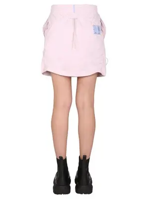 Alexander McQueen Logo Patch Mini Skirt