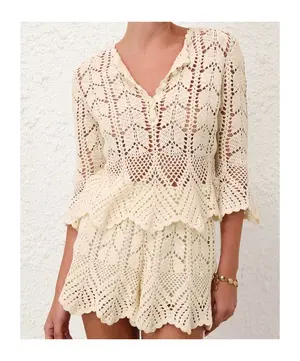 Zimmermann Awaken Crochet Top