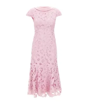 SELF-PORTRAIT Lace Collar Dress