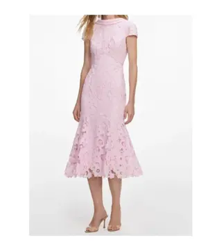 SELF-PORTRAIT Lace Collar Dress