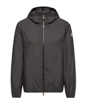 Moncler Logo Patch Zip-up Hooded Jacket