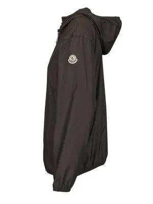 Moncler Logo Patch Zip-up Hooded Jacket