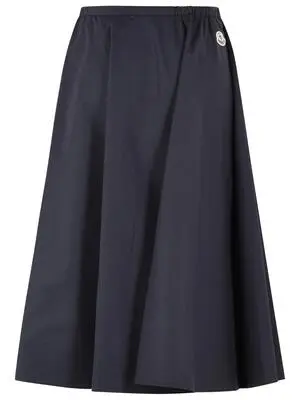 Moncler Drawstring Midi Skirt - Navy Blue