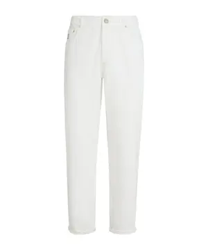 Brunello Cucinelli Five-pocket Jeans - White