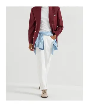 Brunello Cucinelli Five-pocket Jeans - White