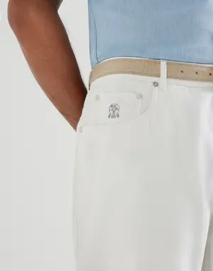 Brunello Cucinelli Five-pocket Jeans - White