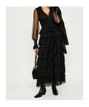 ALLSAINTS Xantara Tulle Maxi Dress